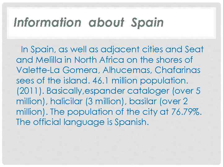 Spain Plan 1 History 2 Political system