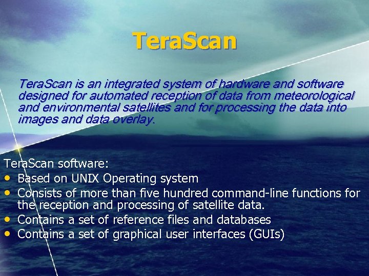 AUTOMATING THE TERASCAN IMAGE PROCESS Mentor Keisha Wilkins