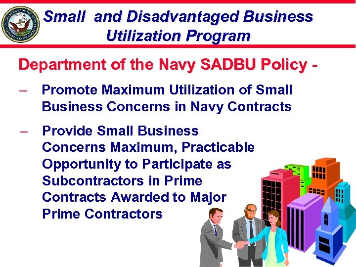 Doing Business With The Navy RDML Martin Brown