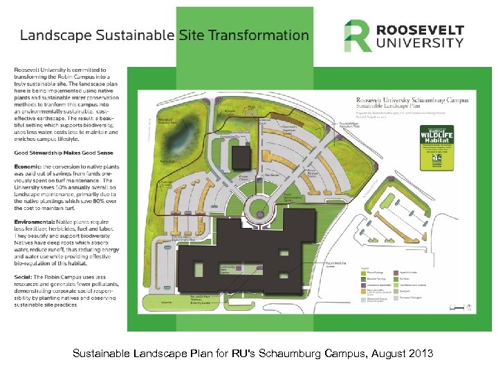 Sustainability at Roosevelt University What s Going On