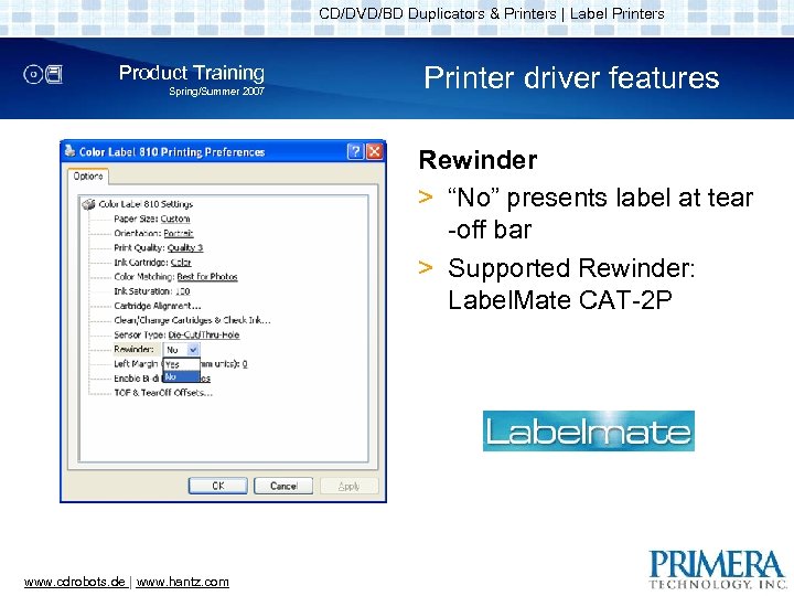 CD DVD BD Duplicators Printers Label Printers Product