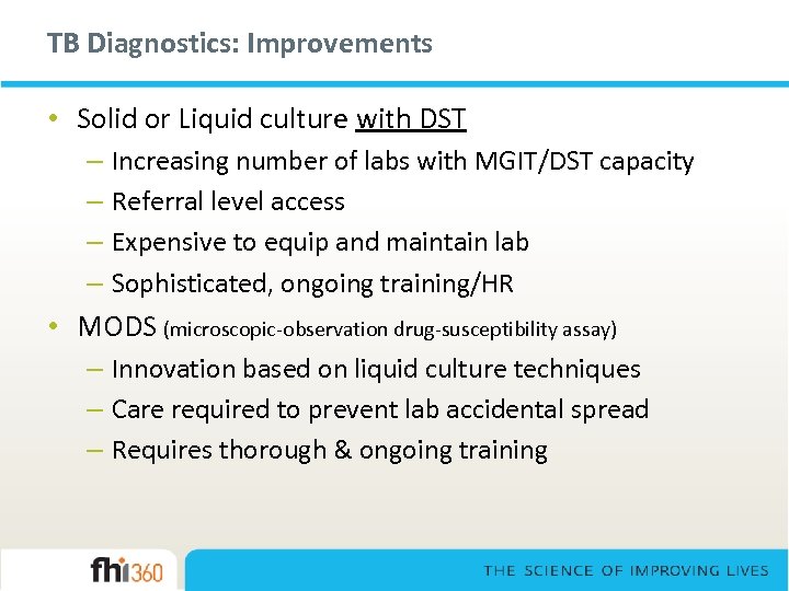 Barriers to Global TB Control Carol D Hamilton