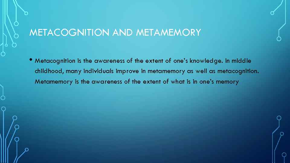 MIDDLE CHILDHOOD BY STANISLAV SMIRNOV MIDDLE CHILDHOOD