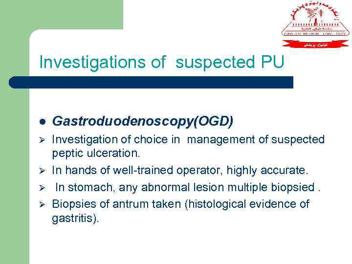 Stomach and Duodenum L 4 Hawler Medical University