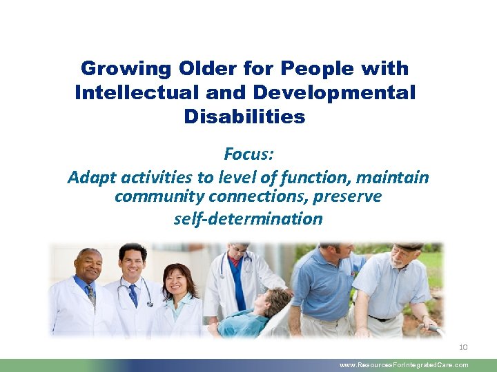 Growing Older Implications for People with Intellectual