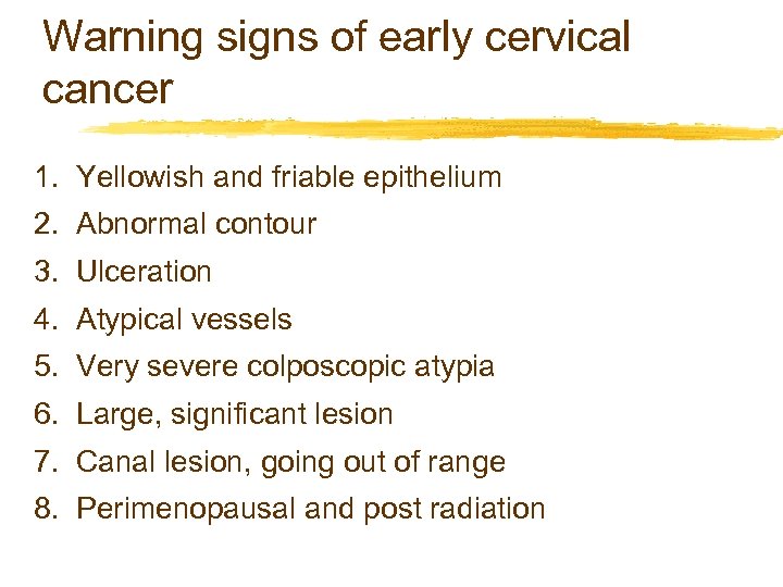 Cervical Cancer Screening An Overview AMR NADIM MD