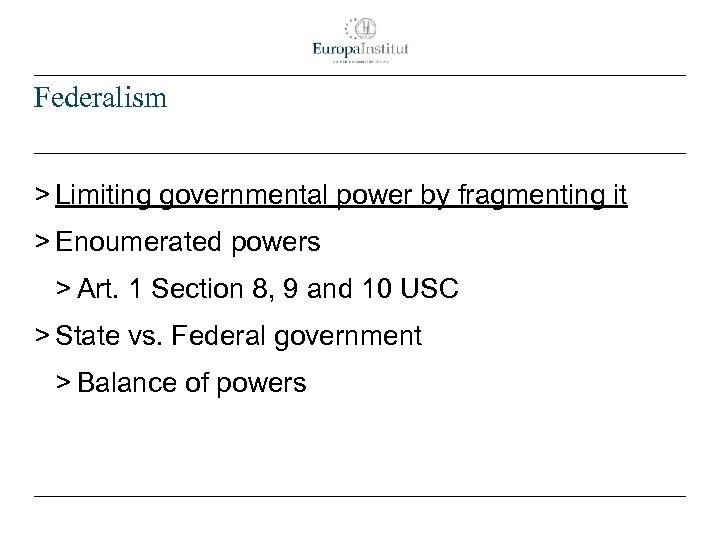 Introduction to US business law III FS 2015