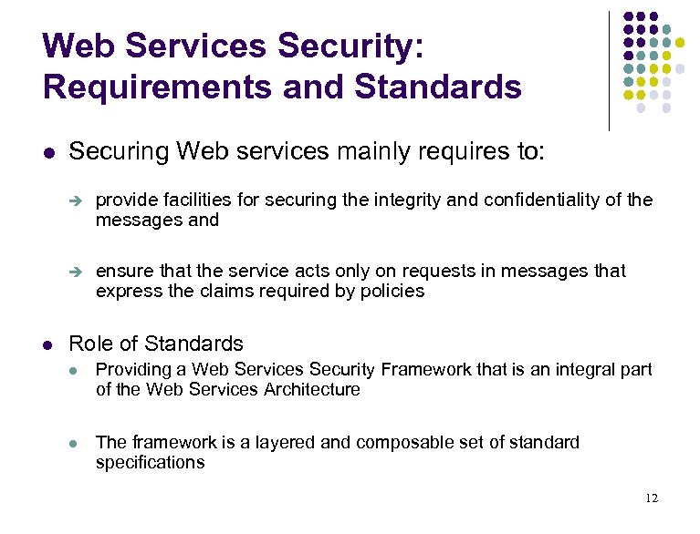 Security for Web Services and Service Oriented Architectures
