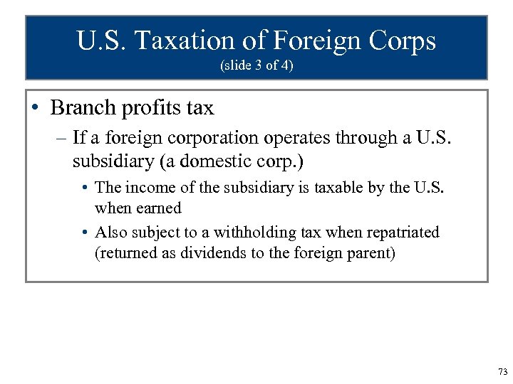 Chapter 25 Taxation of International Transactions 2012