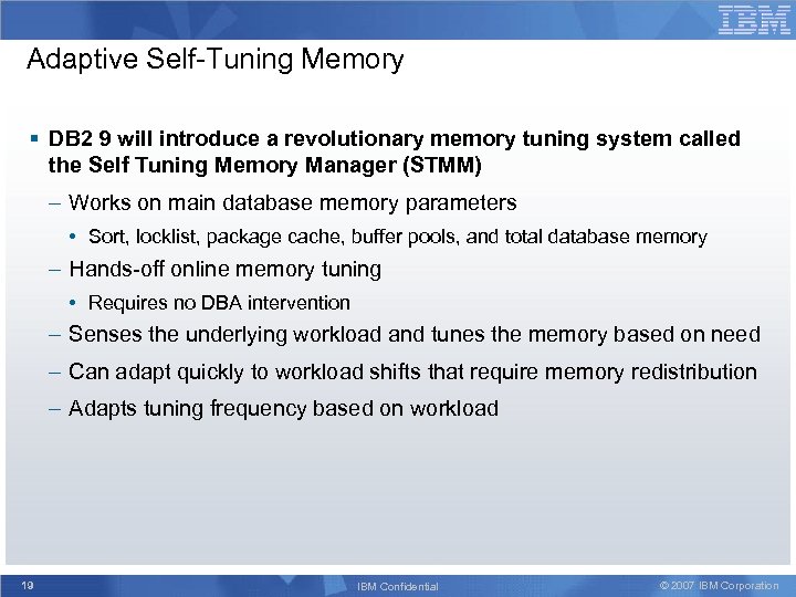 IBM Software Group DB 2 data server technology