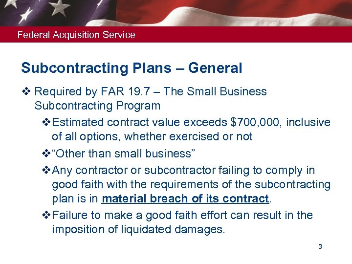 U S General Services Administration Federal Acquisition Service