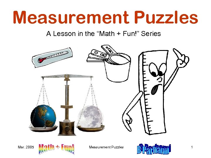 Measurement Puzzles A Lesson in the Math