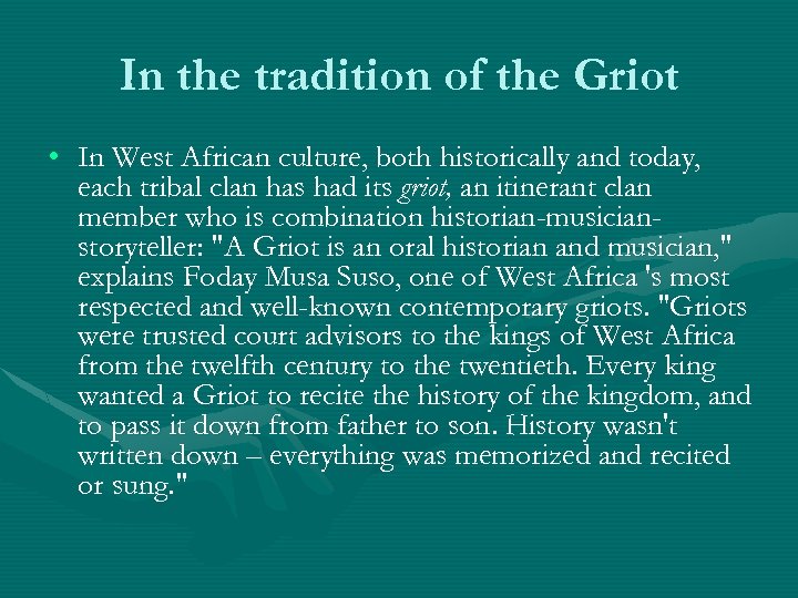 Ama Ata Aidoo And story telling Griots Biography