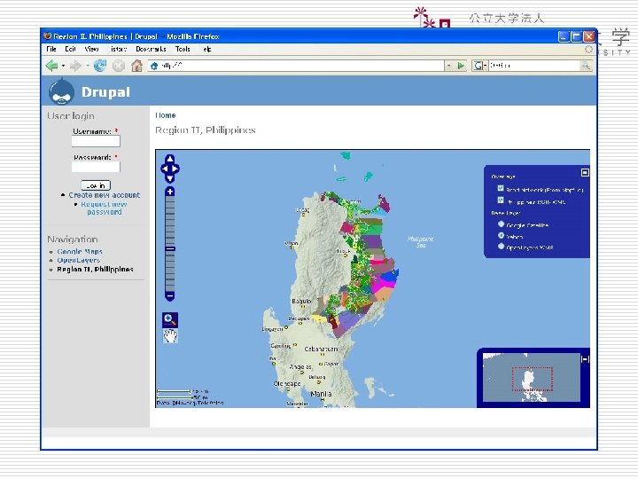 A Web GIS Module for Drupal and Joomla