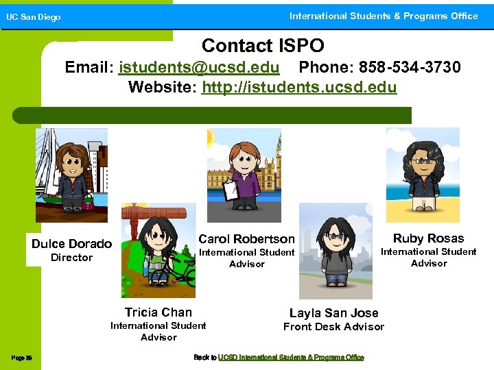 UC San Diego International Students Programs Office