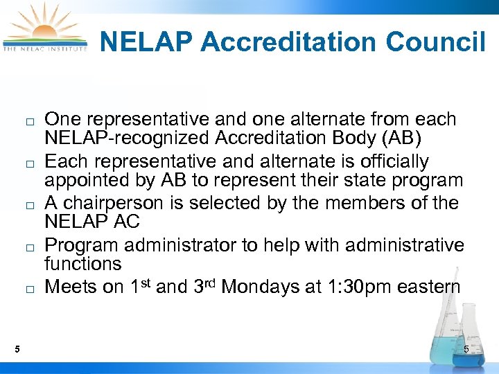 Accreditation Body Application and Evaluation Adapted from Daniel