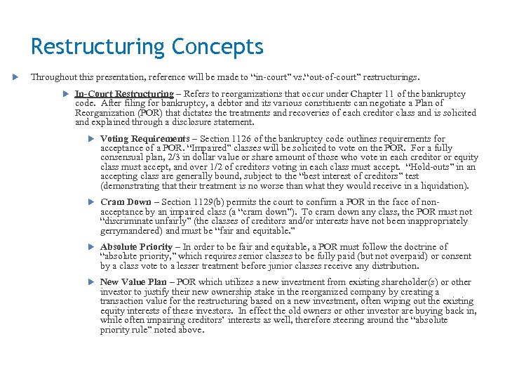 Capturing Opportunities in Distressed Deals Columbia University Real