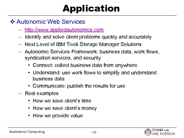 CS 600 Distributed Systems Assignment 5 Autonomic Computing