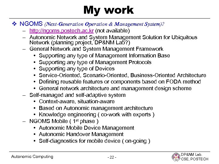 CS 600 Distributed Systems Assignment 5 Autonomic Computing
