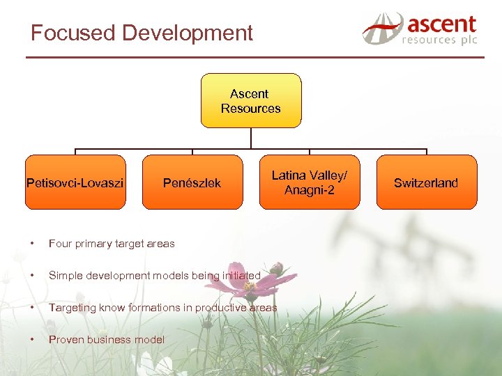 Ascent Resources plc European Oil and Gas Production