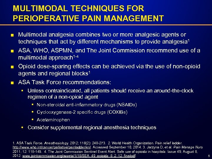 A Non-Opioid Non-NSAID Analgesic for Perioperative Pain Management