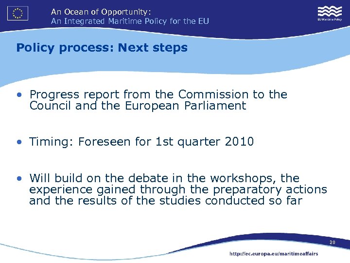 An Ocean of Opportunity An Integrated Maritime Policy