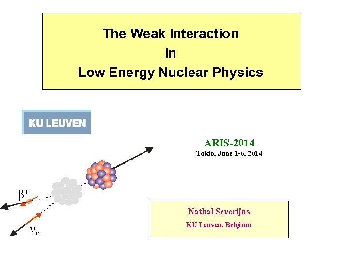 The Weak Interaction in Low Energy Nuclear Physics