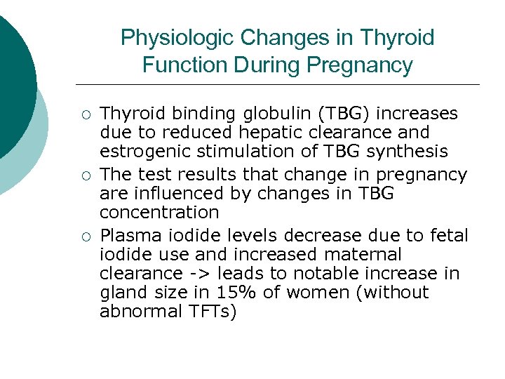 Hormonal Disease in Pregnancy Thyroid gland