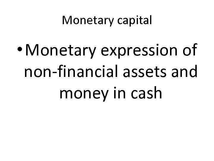 Lecture 6 Capital funds Circulation and turnover of