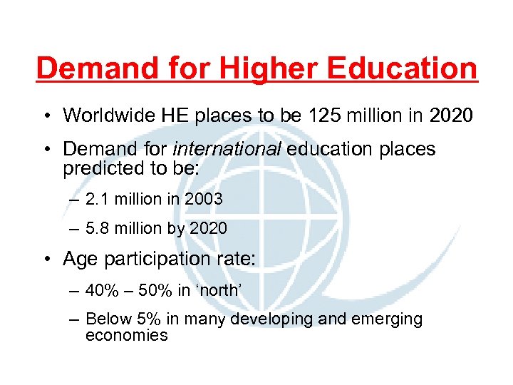 Developments in Borderless Higher Education Top Management Programme
