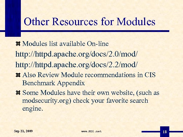 Securing Apache Web Servers with Mod Security
