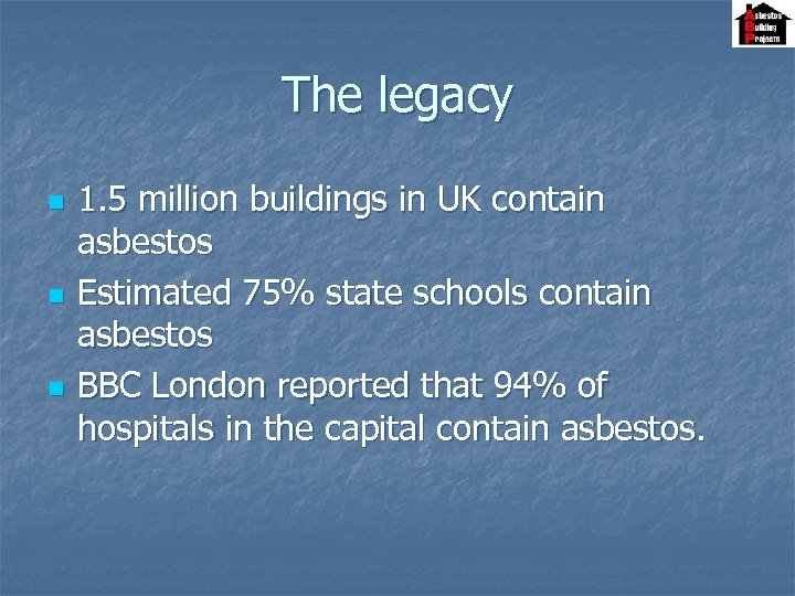 Asbestos Update 2017 Sara Mason ABP Associates Limited