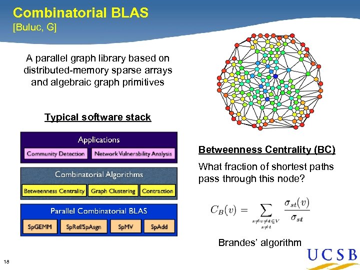Challenges in Combinatorial Scientific Computing John R Gilbert