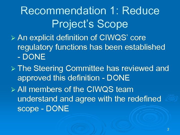 Redefinition of Scope Presenter Darrin Polhemus 1