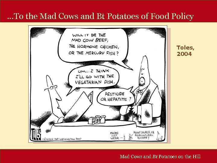 Mad Cows and Bt Potatoes Global Public Goods