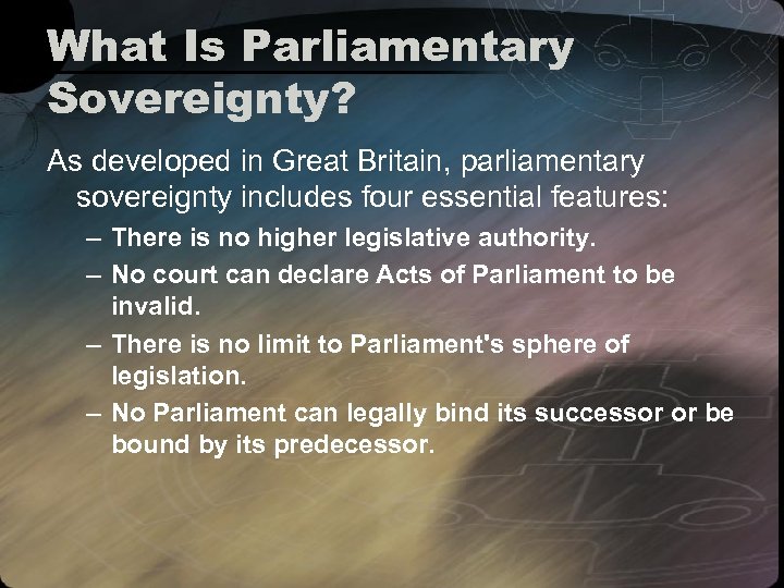 Legislatures and the passage of laws Chapter 8