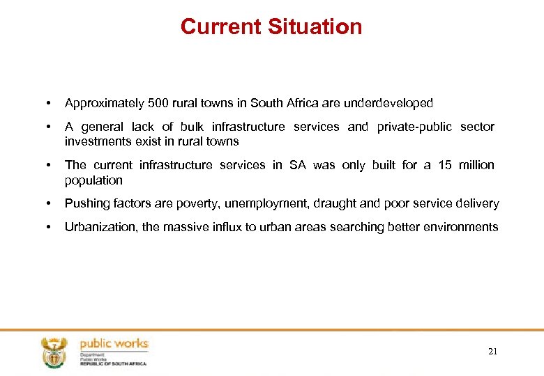Briefing to Public Works Portfolio Committee Inner City