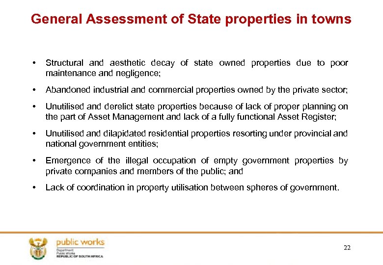 Briefing to Public Works Portfolio Committee Inner City