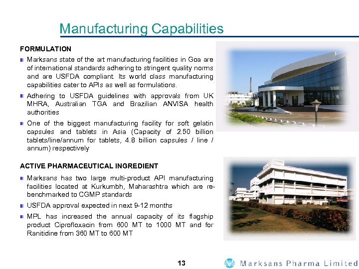 Marksans Pharma Limited Investor Presentation February 2008