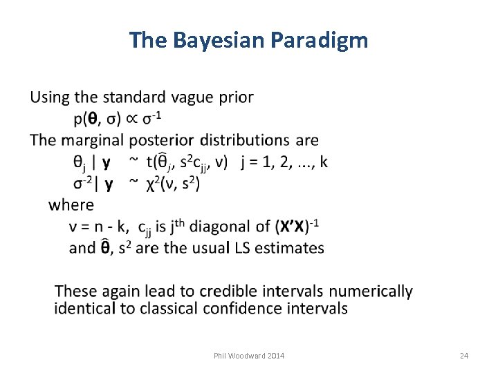 Applied Bayesian Methods Phil Woodward 2014 1