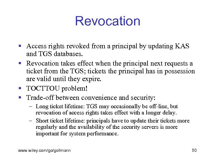Authentication in Distributed Systems www wiley com go gollmann
