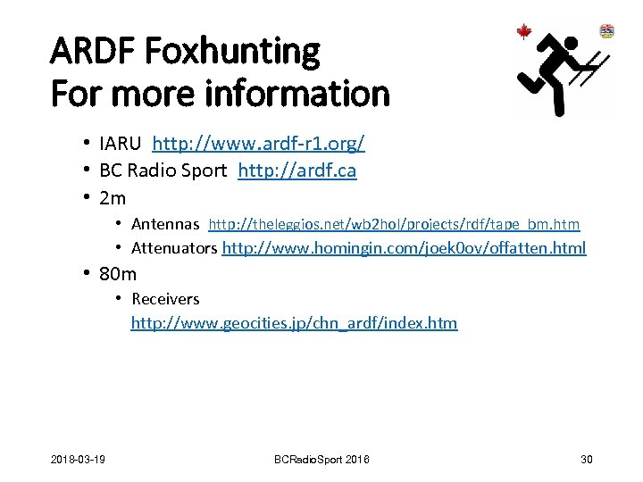 80 m Fox hunting Receivers Keith Witney VE