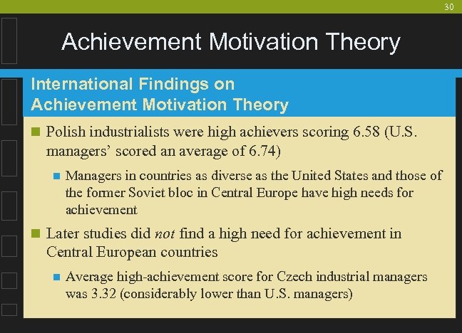 Chapter Motivation Across Cultures The specific objectives of