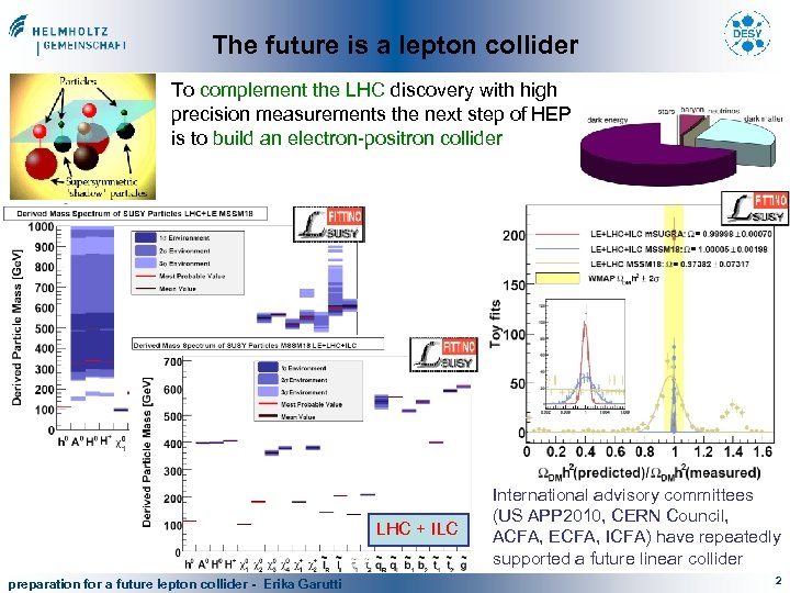 Preparation for a future lepton collider Erika Garutti