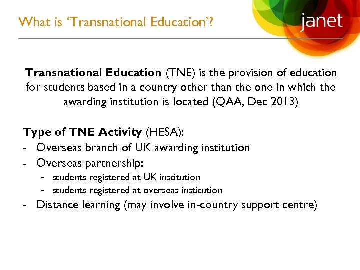 Beyond the Borders Transnational Education Dr Esther Wilkinson