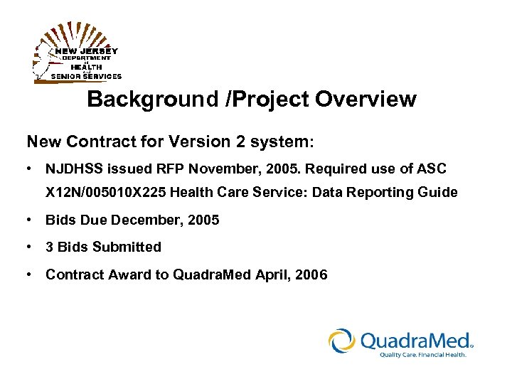 NEW JERSEY DISCHARGE DATA COLLECTION SYSTEM VERSION 2