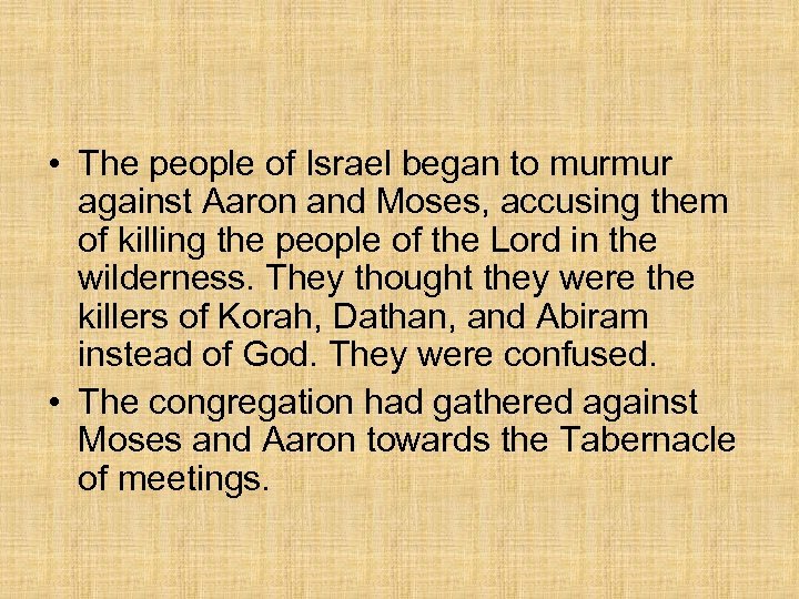 Comunicación y Gerencia Murmuring against God February 26