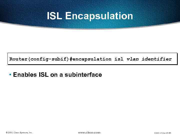 Основы TCP IP 2000 Cisco Systems Inc 8