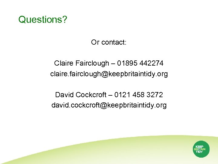 Be Birmingham Charter Programme David Cockcroft and Claire