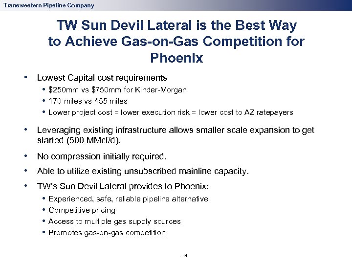 Transwestern Pipeline Company Status of San Juan Expansion